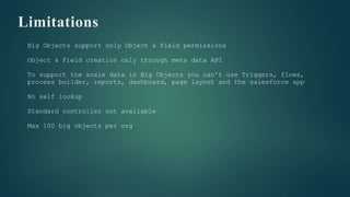 Big objects in Salesforce Technology | PPT