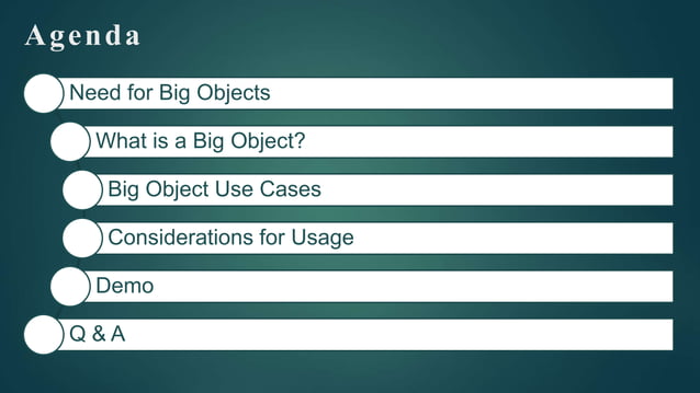 Big Objects In Salesforce Technology Ppt
