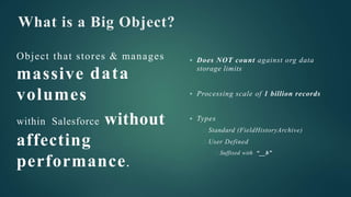 Big objects in Salesforce Technology | PPT