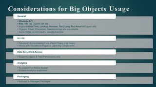 Big objects in Salesforce Technology | PPT