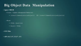 Big objects in Salesforce Technology | PPT