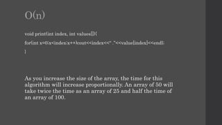 Big o notation | PPTX