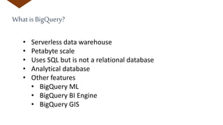 Getting Started with BigQuery ML | PPTX
