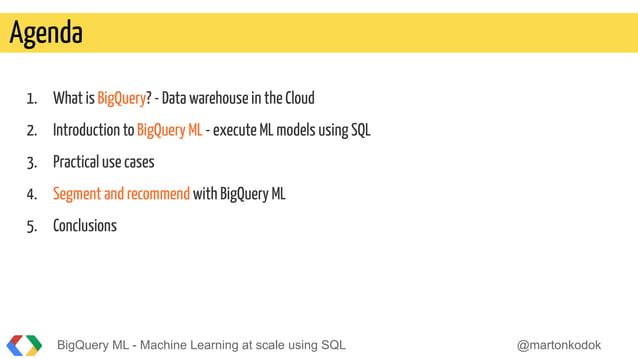 Bigquery Ml Machine Learning At Scale Using Sql Ppt