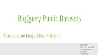 Big query public datasets | PDF
