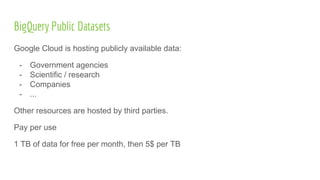 Big query public datasets | PDF