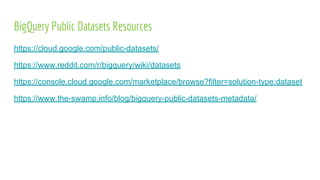 Big query public datasets | PDF