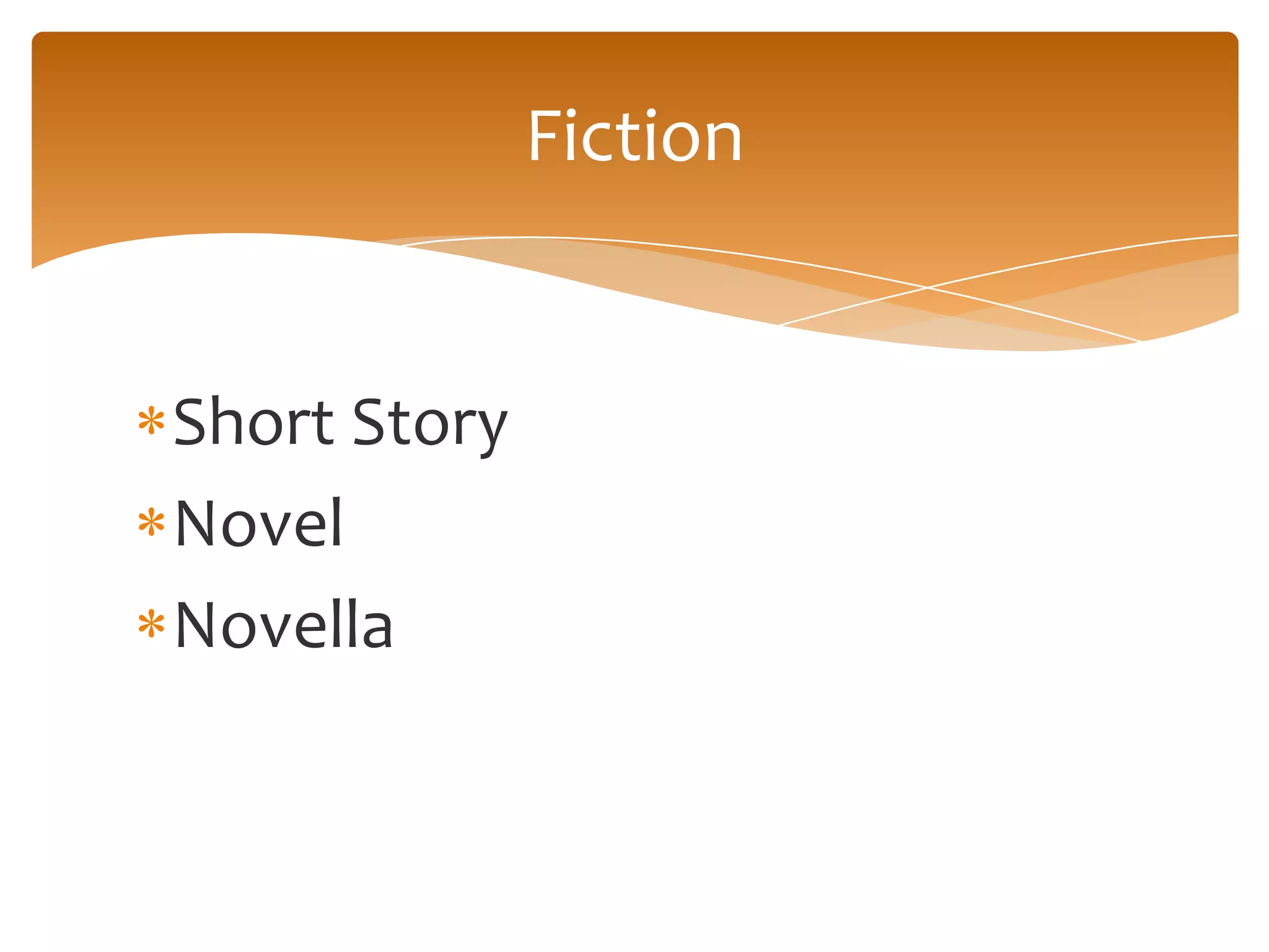 Fiction and Non-Fiction | PPTX