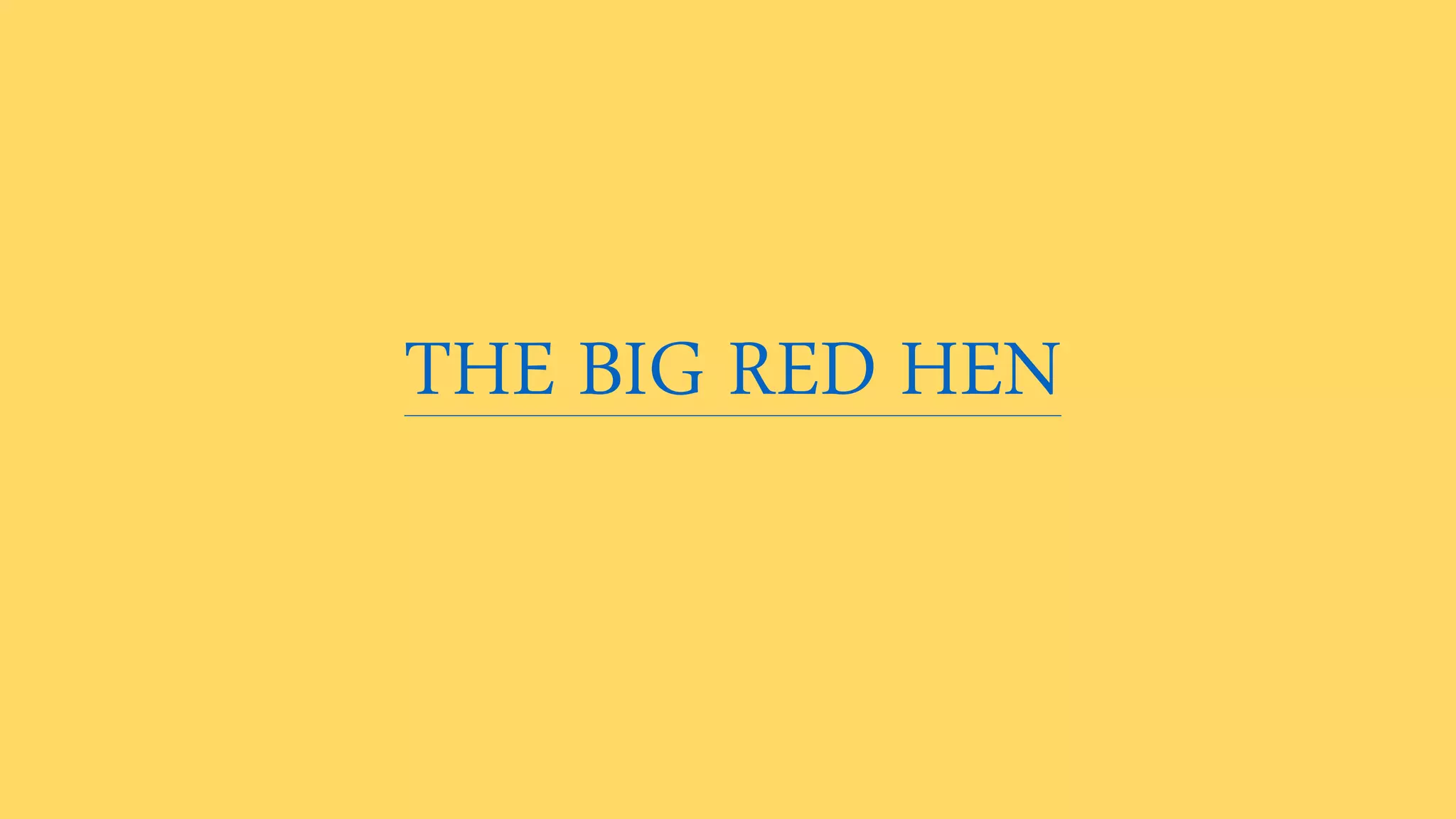 Big red hen | PPTX