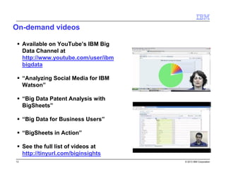 Big Data: Technical Introduction to BigSheets for InfoSphere ...