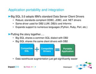 Big SQL 3.0: Datawarehouse-grade Performance on Hadoop - At last! | PPT