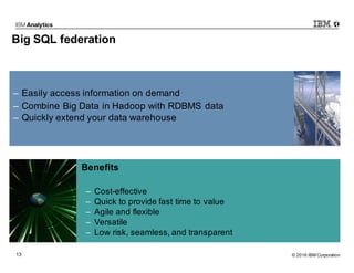 Big Data: SQL query federation for Hadoop and RDBMS data | PPT