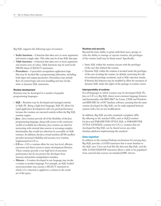 SQL-on-Hadoop without compromise: Big SQL 3.0 | PDF