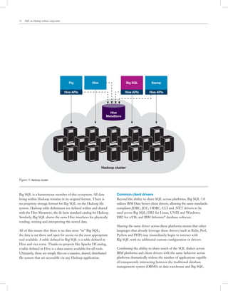 SQL-on-Hadoop without compromise: Big SQL 3.0 | PDF