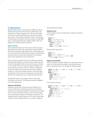 SQL-on-Hadoop without compromise: Big SQL 3.0 | PDF