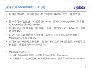 Bigtable数据模型解决CDR清单存储问题的资源估算 | PDF | Databases | Computer Software and Applications