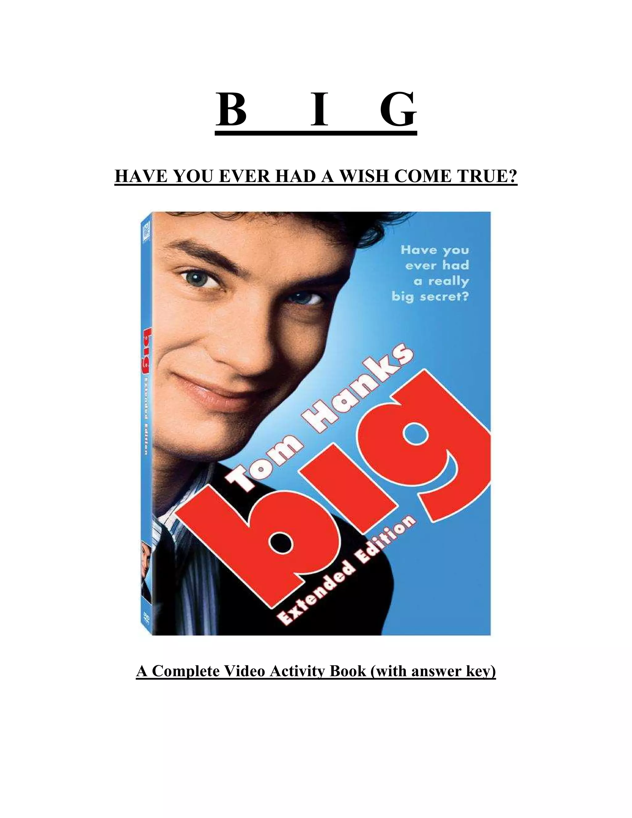 Big the movie activity book | PDF | Documentary | Genres