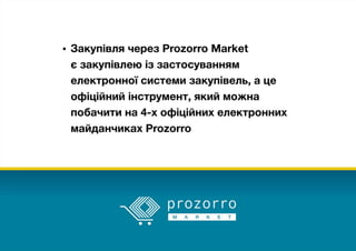 Як працювати з Prozorro Market? | PPT