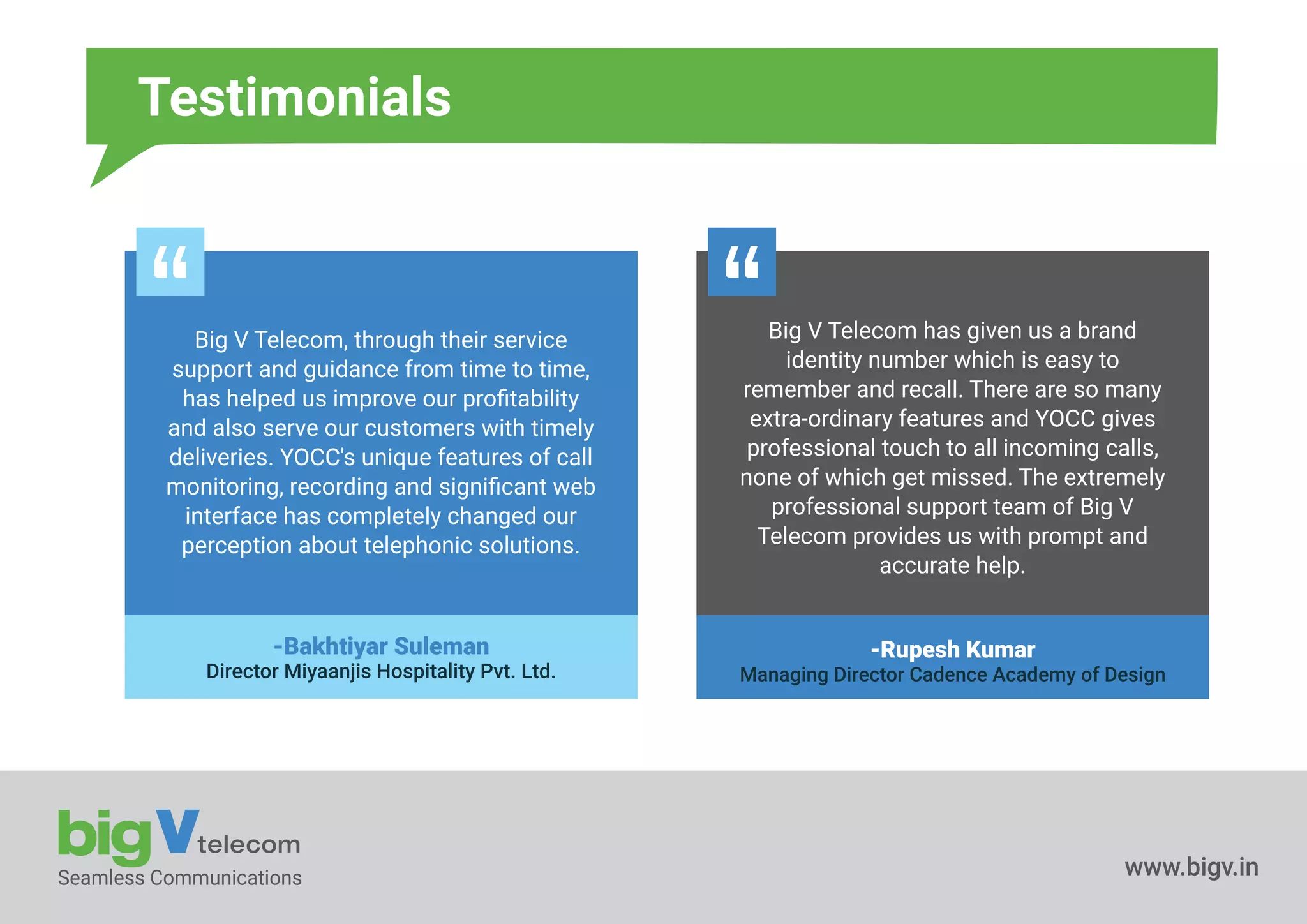 Big v telecom yocc presentation | PPT