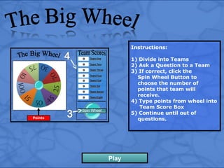 Big Wheel Game | PPT