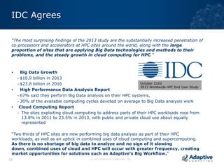 Big Workflow Launch from Adaptive Computing | PPTX