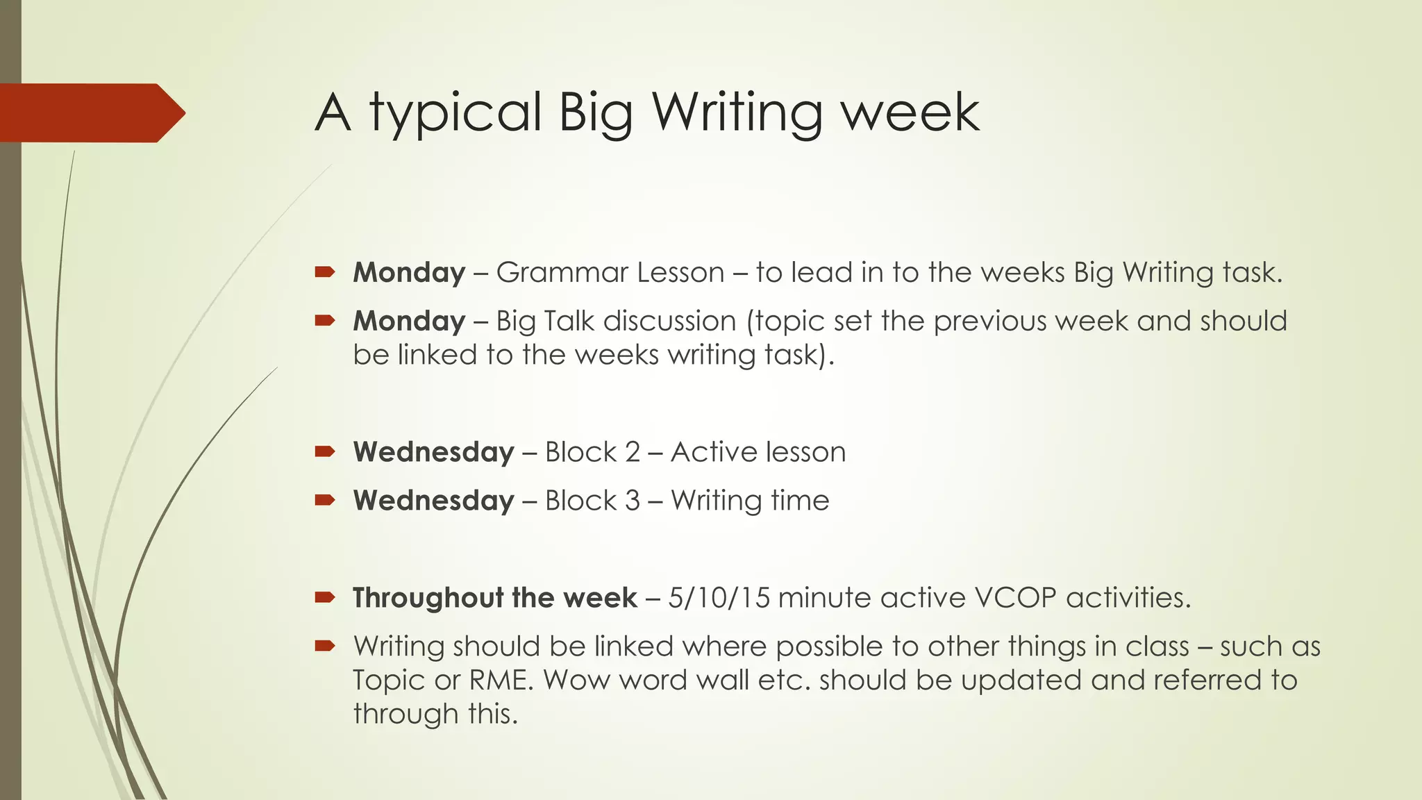 Big writing power point | PPTX