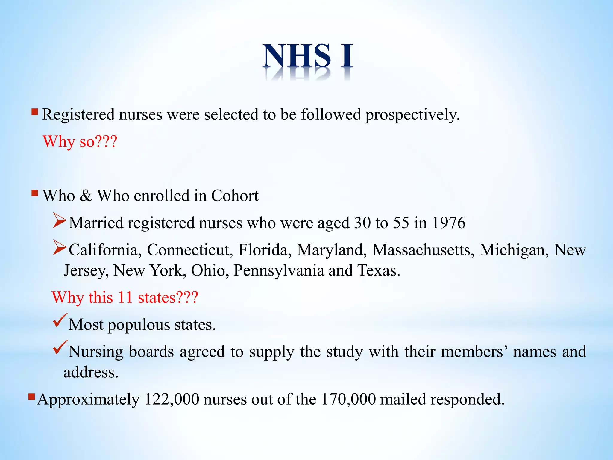 CASE STUDY OF cohort studY | PPTX