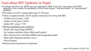 HIV epidemic situation in Nepal | PPTX