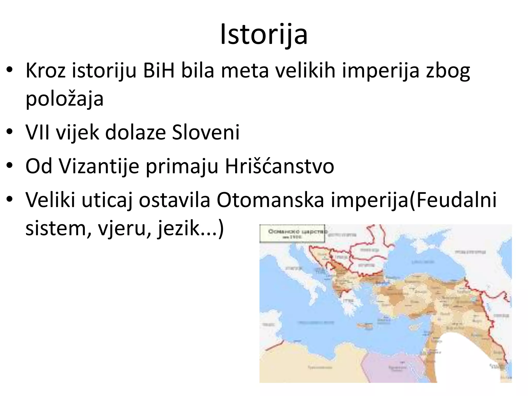 Opštegeografaske odlike Bosne i Hercegovine BIH | PPTX