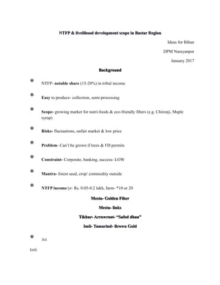 NTFP ideas | PDF