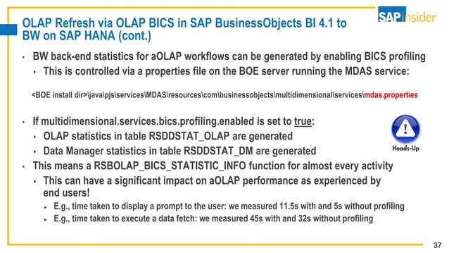 Analysing and Troubleshooting Performance Issues in SAP BusinessObjects BI Reports and ...