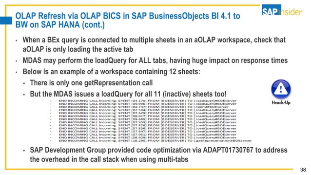 Analysing and Troubleshooting Performance Issues in SAP BusinessObjects BI Reports and ...