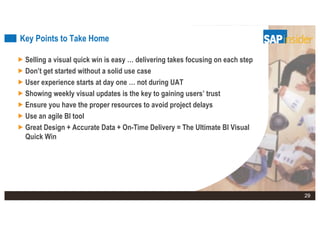 Seven Steps to Achieving the Ultimate BI Visual Quick Win | PPT