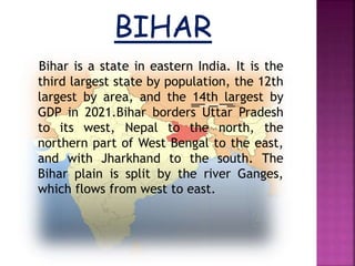 BIHAR.pptx | Food & Drink