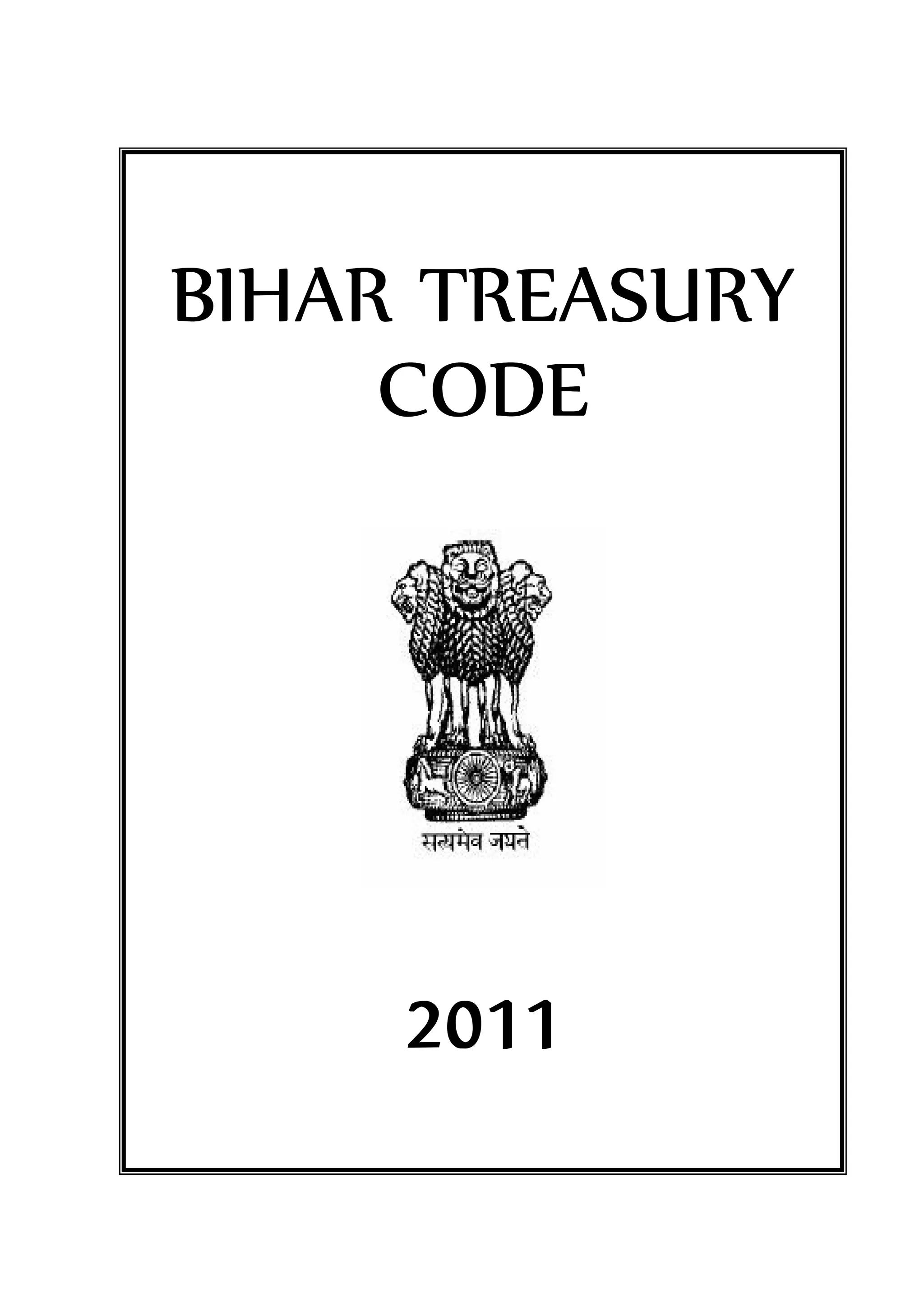 Bihar treasury-code-2011 | PDF