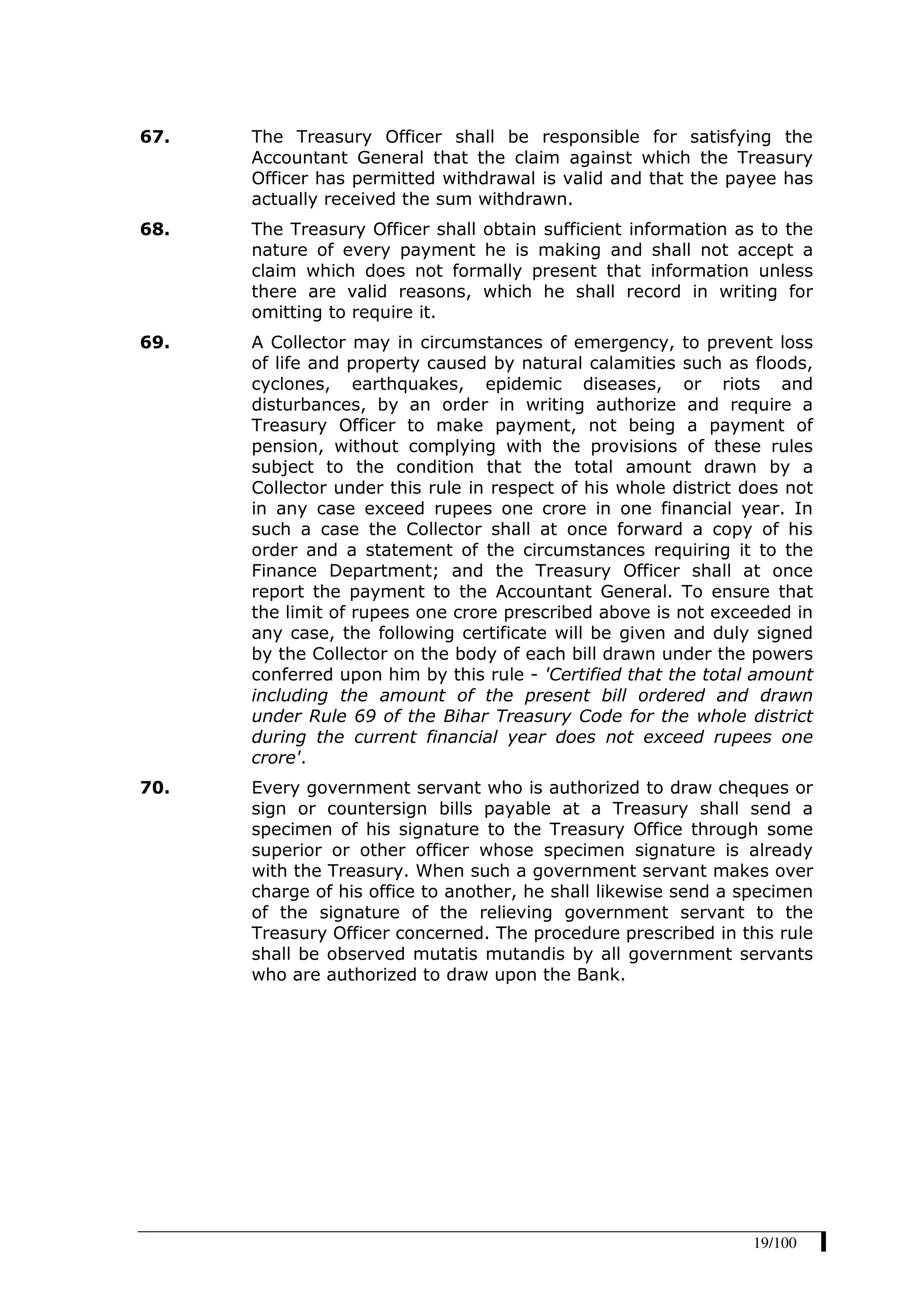 Bihar treasury-code-2011 | PDF