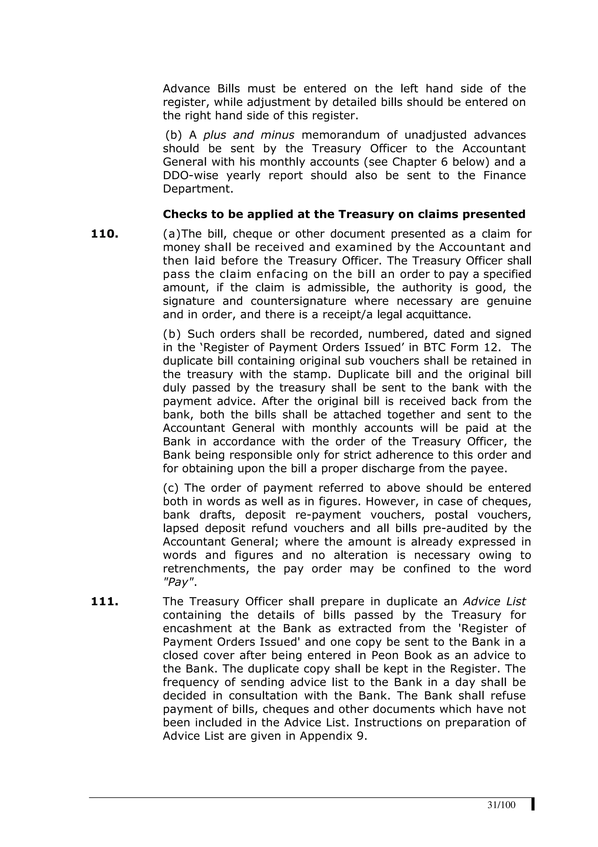 Bihar treasury-code-2011 | PDF