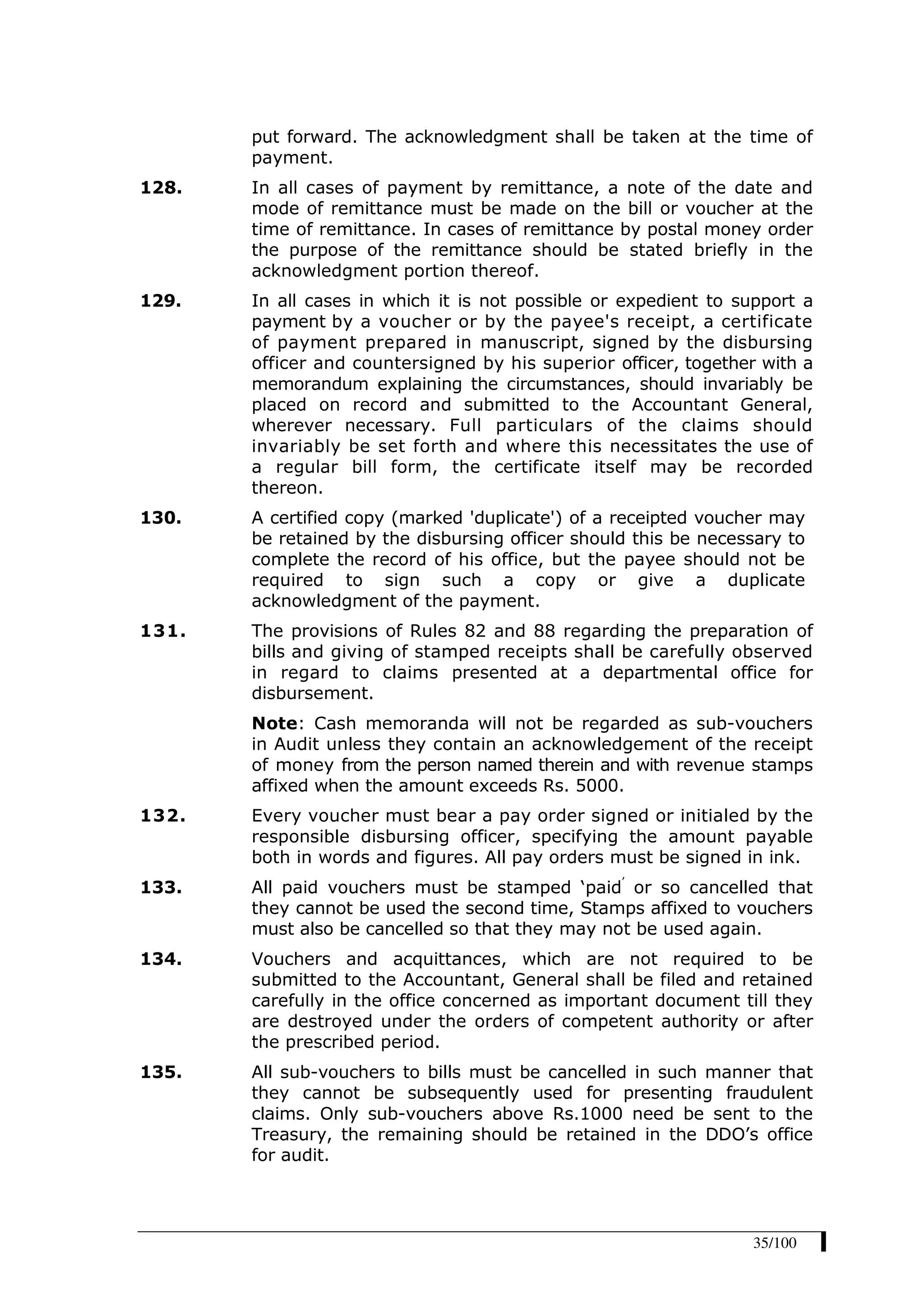 Bihar treasury-code-2011 | PDF