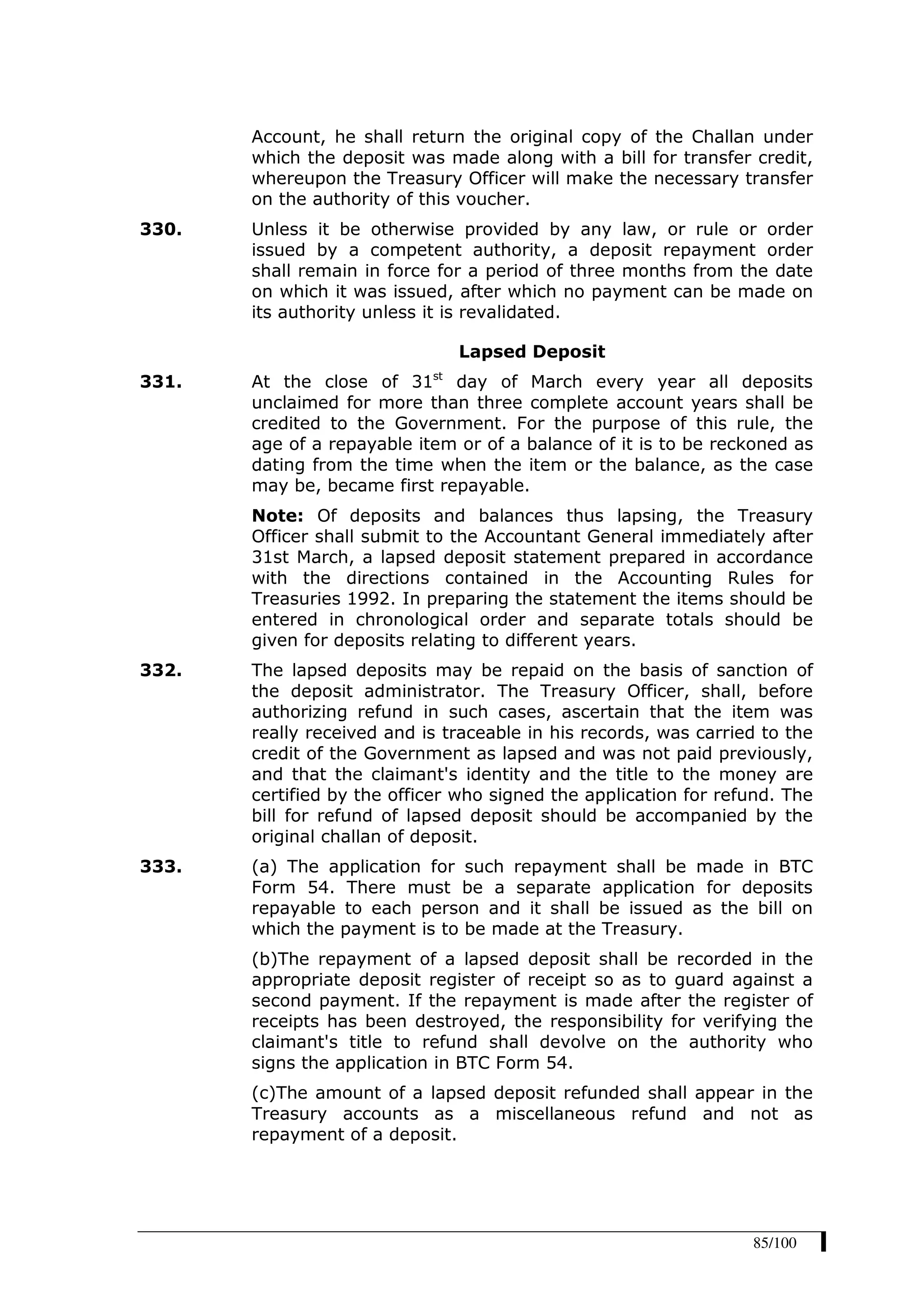 Bihar treasury-code-2011 | PDF