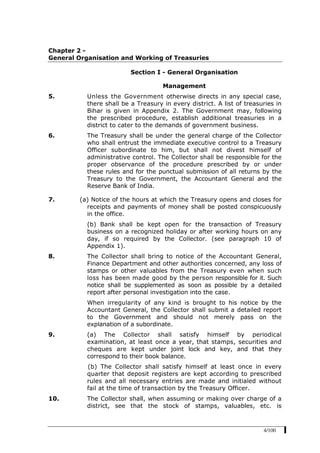 Bihar treasury-code-2011 | PDF