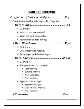 Business Intelligence | DOCX