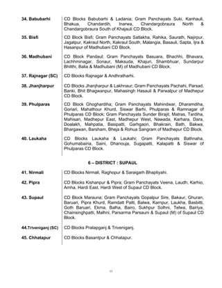 Bihar delimitation ac to blocks mapping (1) | PDF