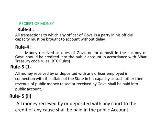 Bihar Financial Rules 4.5.22.pptx | Business Accounting & Finance ...