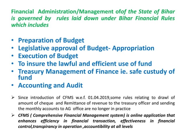 Bihar Financial Rules 4.5.22.pptx | Business Accounting & Finance ...