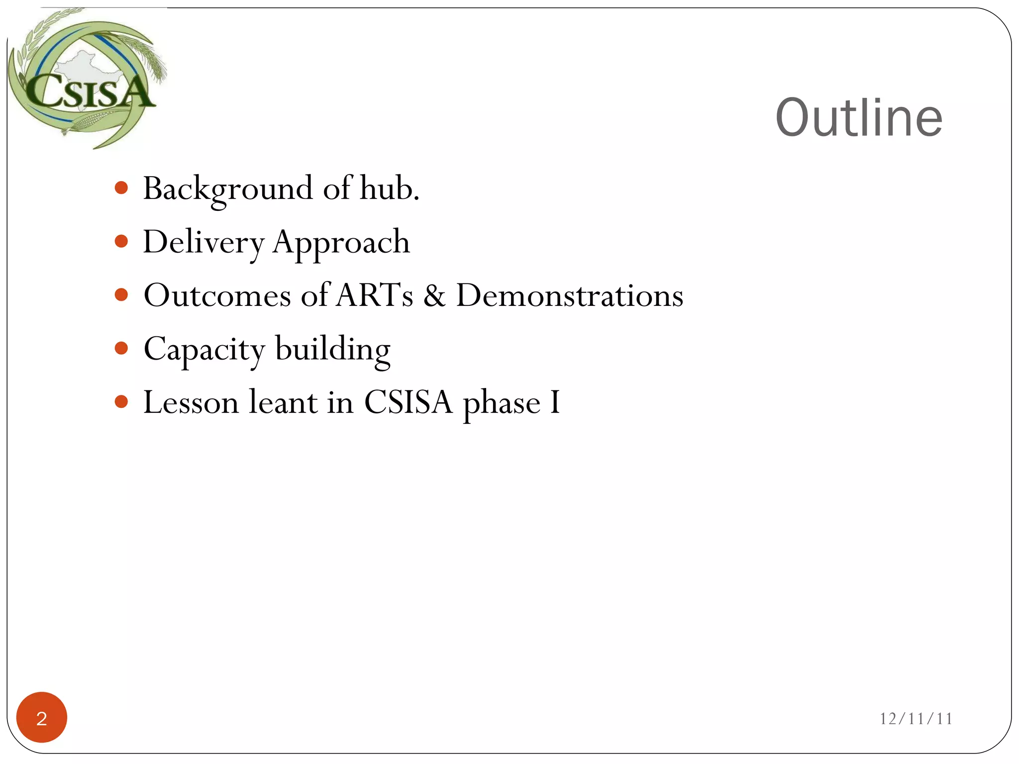 Bihar hub presentation | PPT