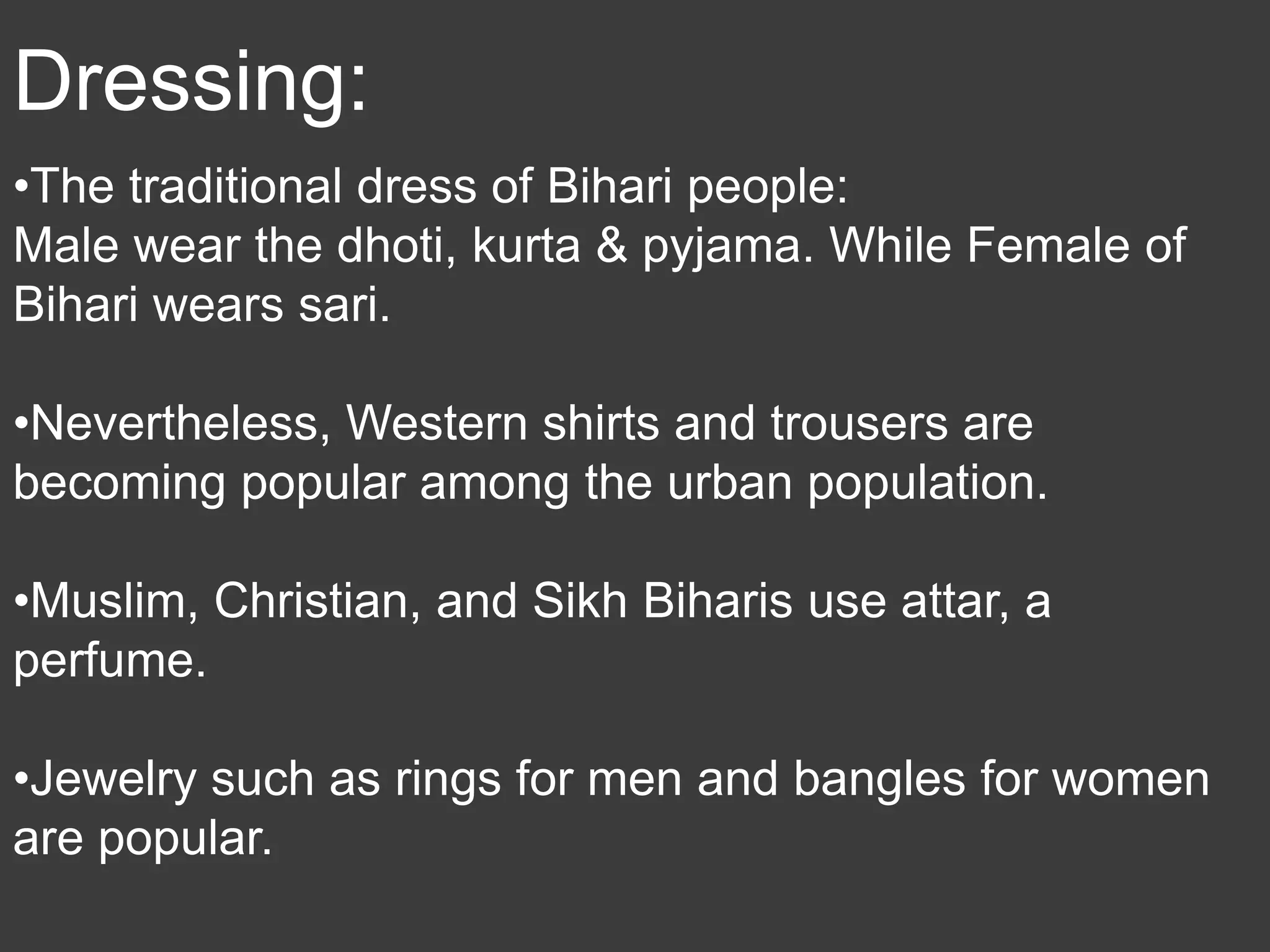 Bihari Culture | PPTX