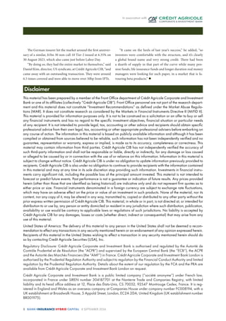 BIHC Briefing September 2024 from Bank+Insurance Hybrid Capital in association with Crédit ...