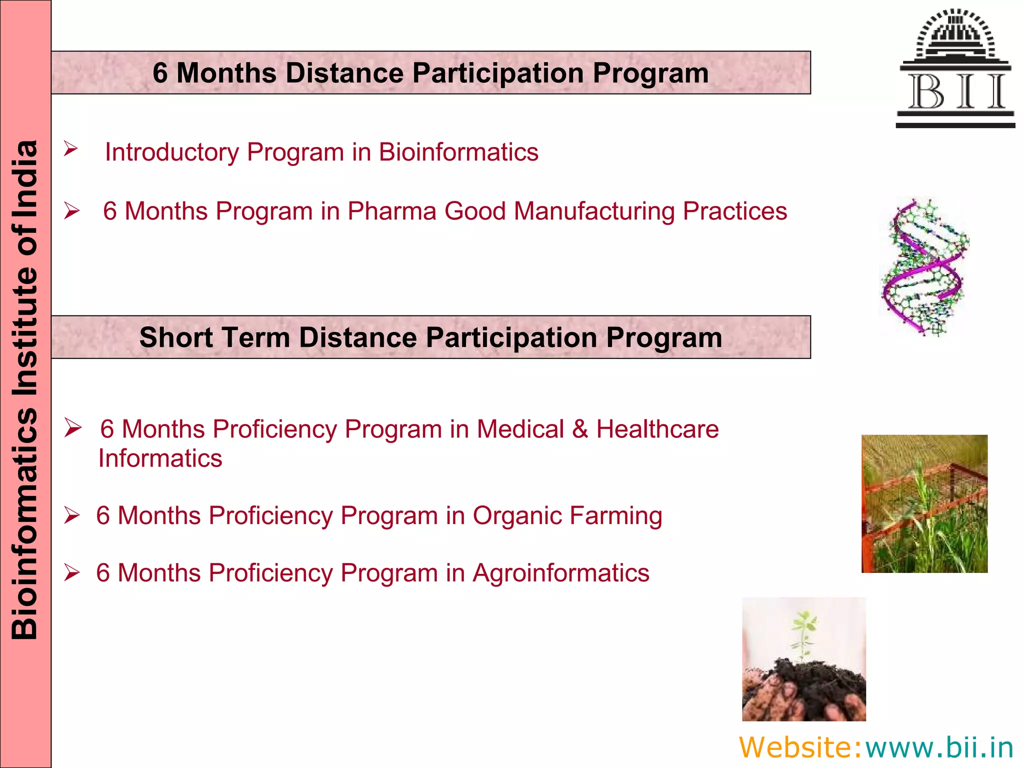 Bioinformatics Institute of India | PPT