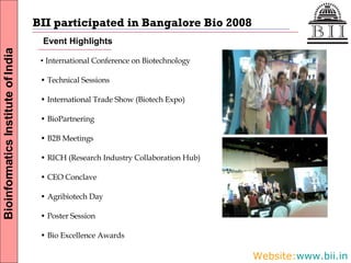 Bioinformatics Institute of India | PPT