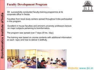 Bioinformatics Institute of India | PPT